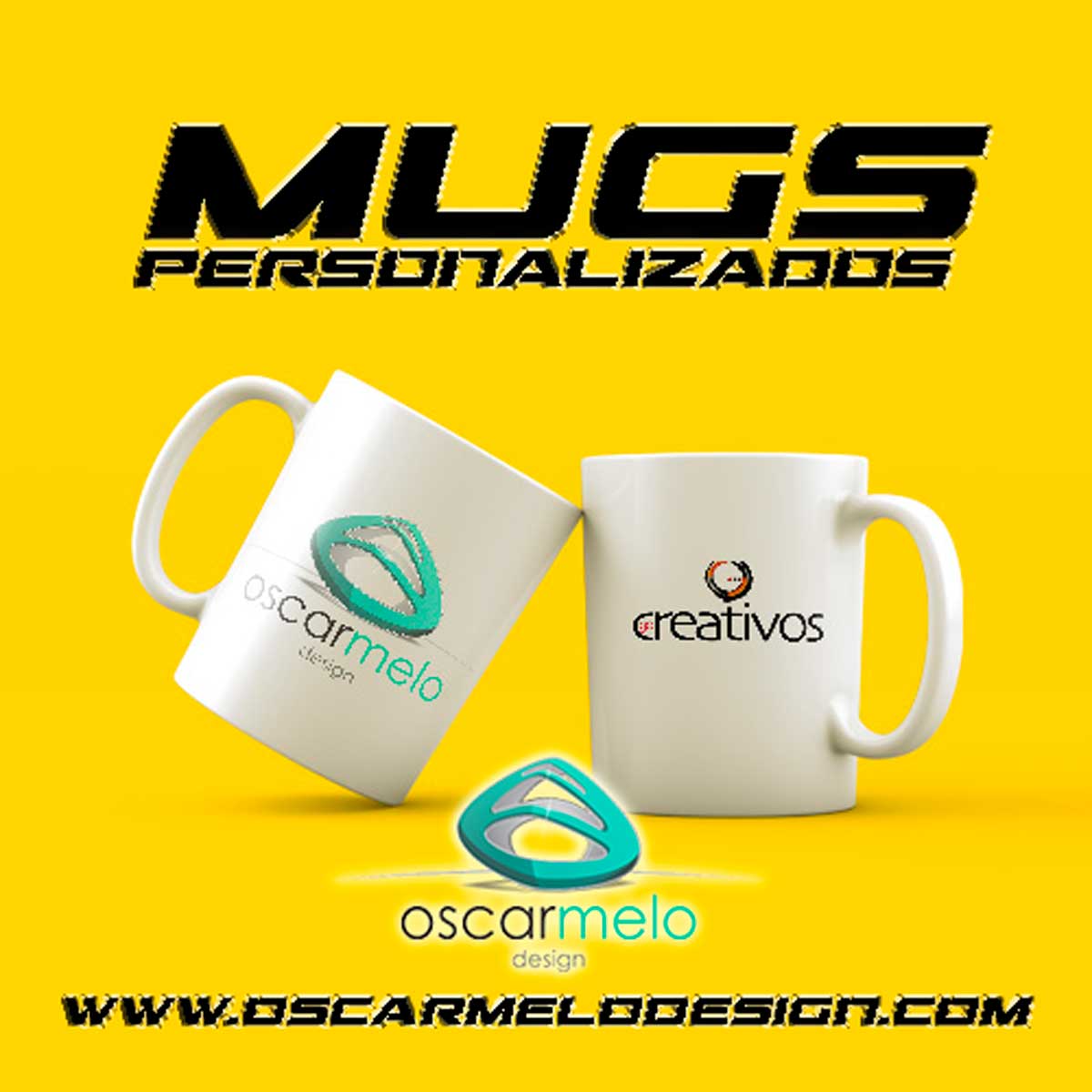 Mugs personalizados - OscarMeloDesign